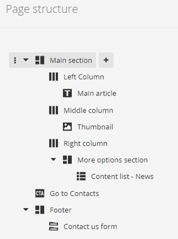 Use the page editor sidebar - Sitefinity CMS Sitefinity renderers