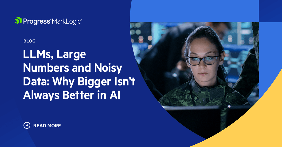 LLMs, Large Numbers and Noisy Data: Bigger Isn’t Always Better in AI