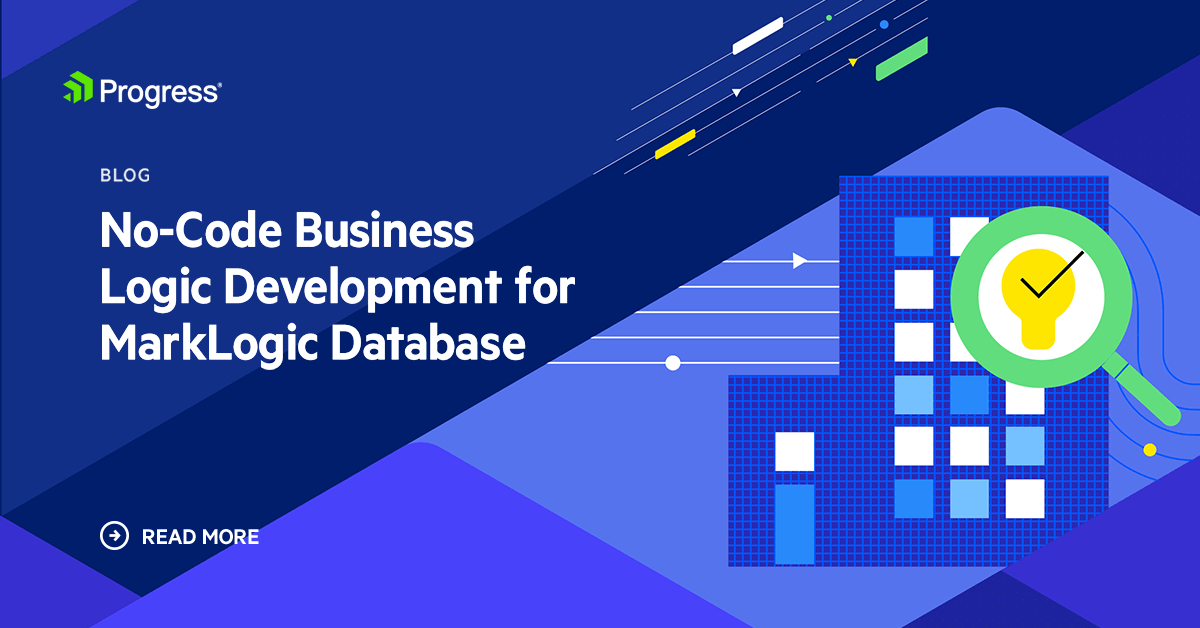 No-Code Business Logic Development for MarkLogic Database