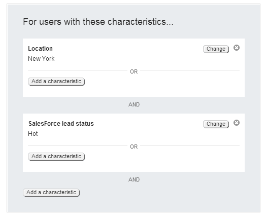 Content Personalization Using Custom Criteria
