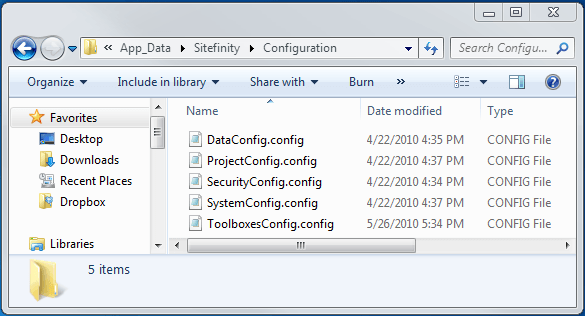 Sitefinity 4.0 CTP – Configuration without the web ...
