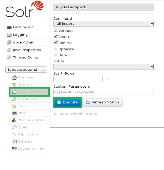 Import Sql Server Data Into Apache Solr Using Data Import Handler Via Jdbc
